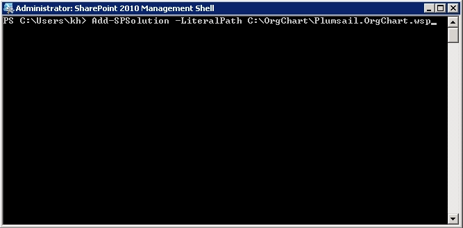 Installation of Org Chart for SharePoint 2010 as WSP package — Plumsail OrgChart 1.0 documentation
