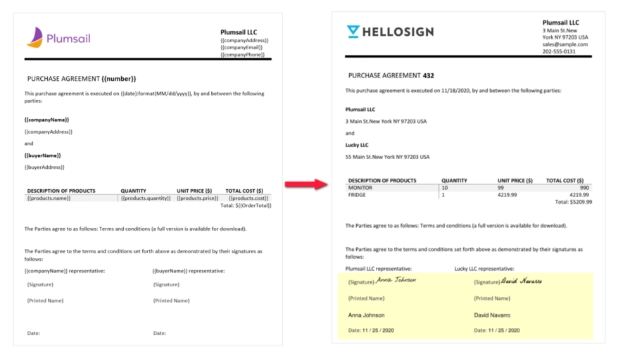 Automatically generate documents from template and send to Dropbox Sign ...