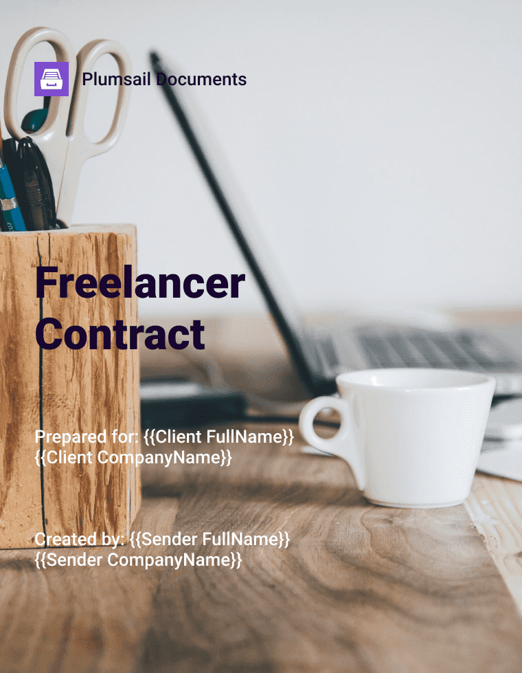 Freelancer contract free template