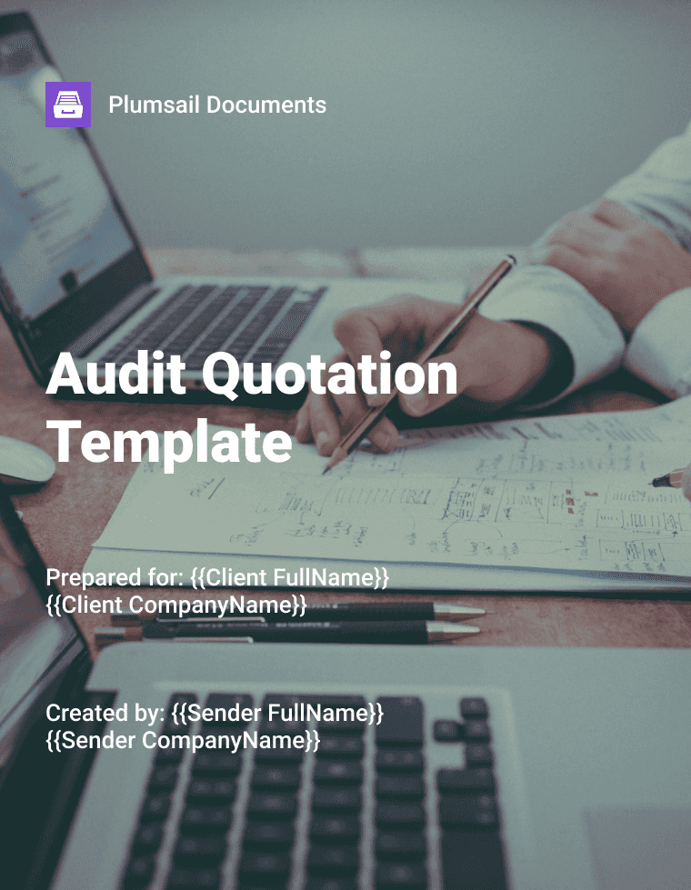 Audit quotation free template