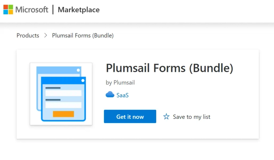 Plumsail Forms Bundle Now Available in the Microsoft Marketplace