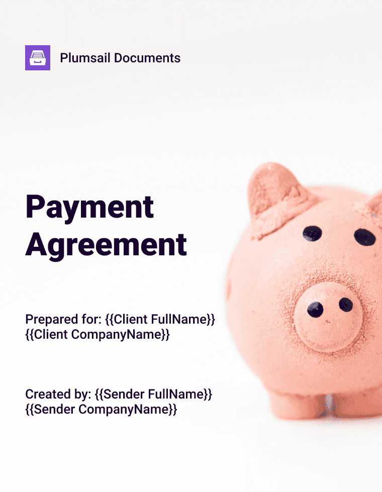 Payment agreement free template