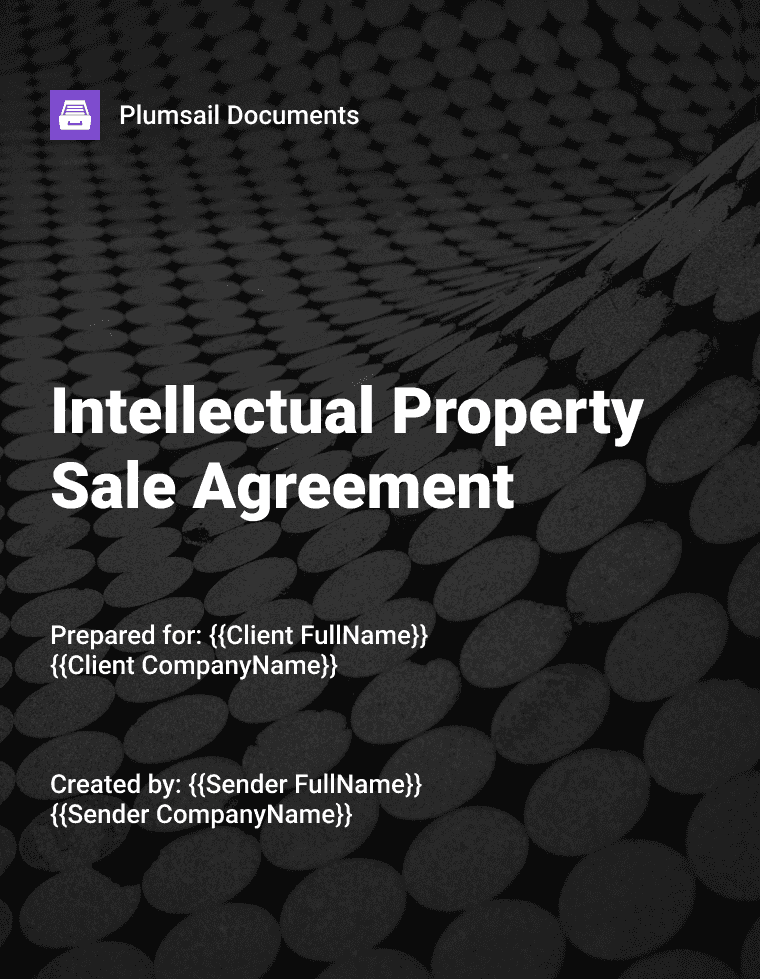 Intellectual property sale agreement free template